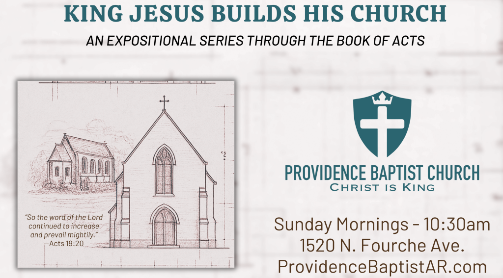 Acts: King Jesus Builds His Church - Things Above Us